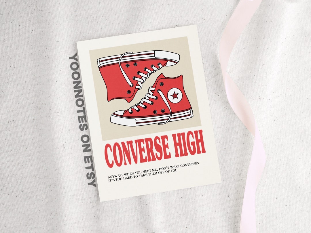 BTS converse High Wall Print Aesthetic Kpop Decor - Etsy