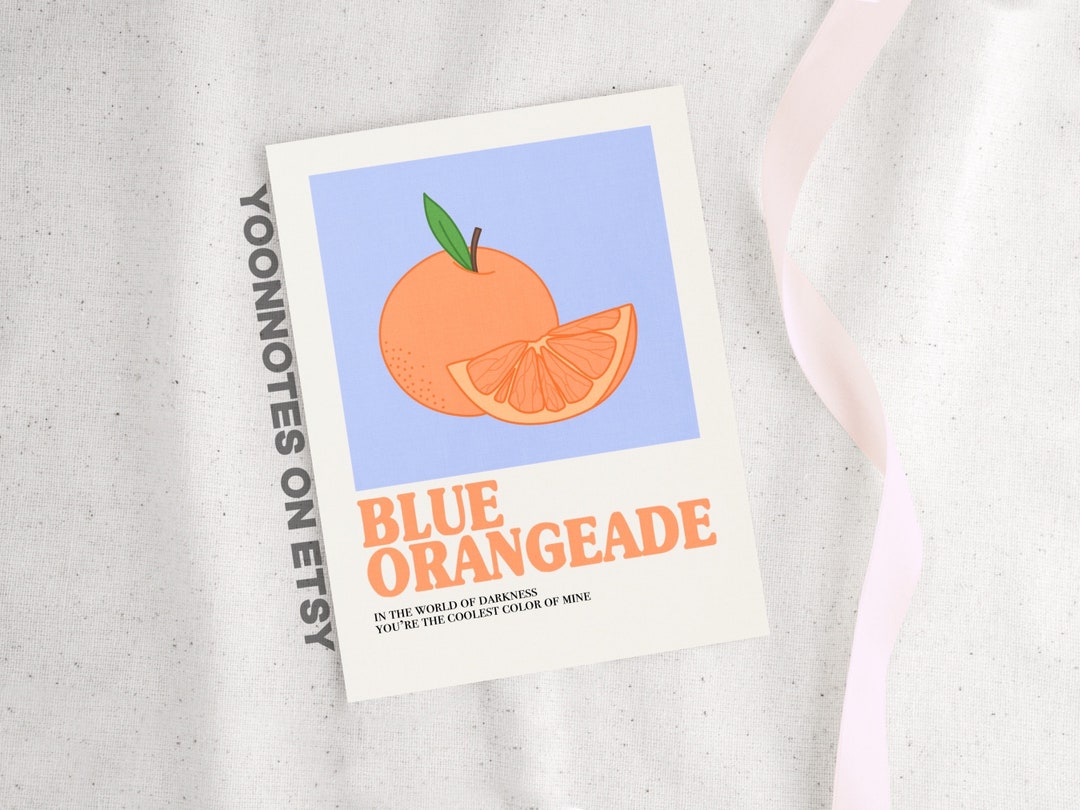 TXT blue Orangeade Wall Print Aesthetic Kpop Decor - Etsy