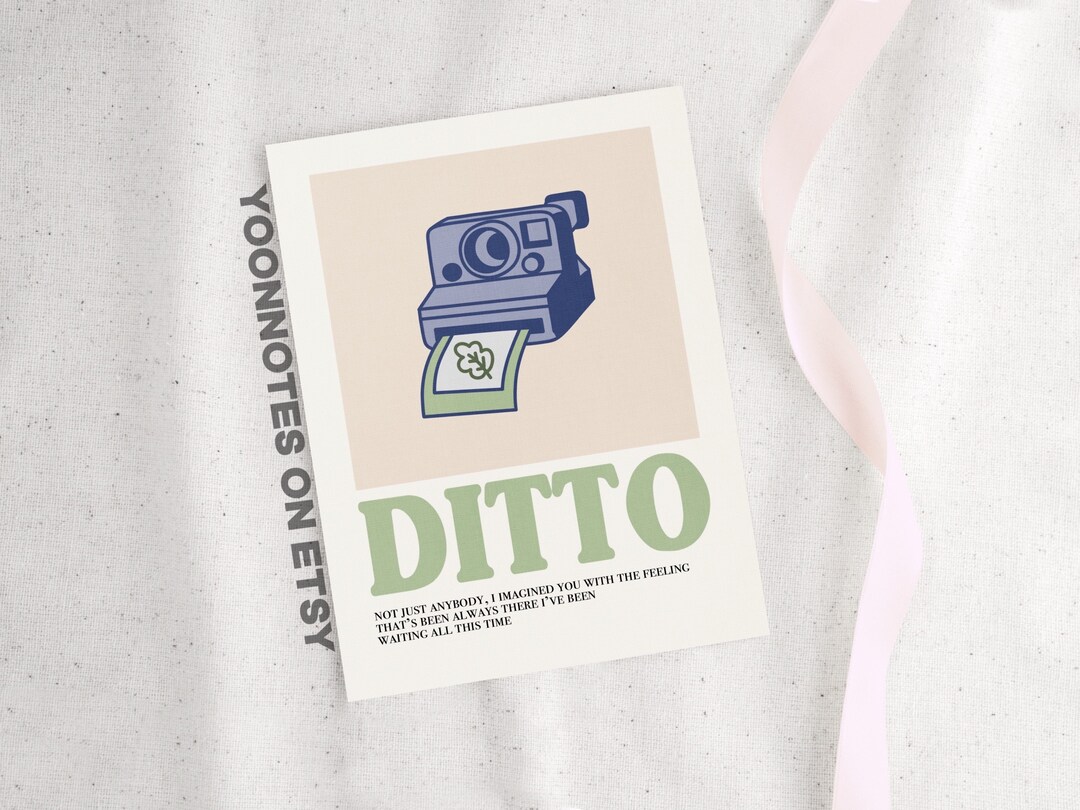 Newjeans ditto Wall Print Aesthetic Kpop Decor - Etsy Canada
