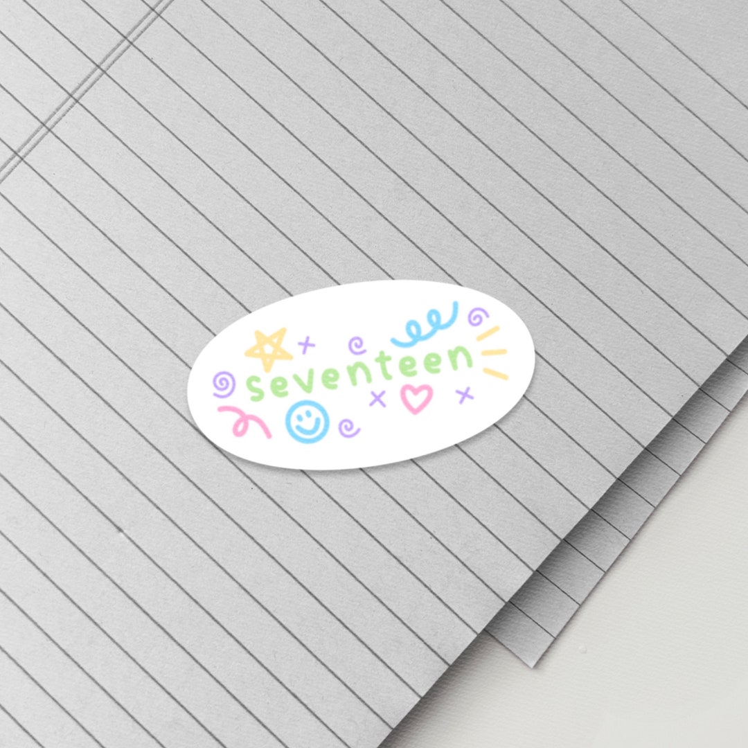 Seventeen Sticker seventeen - Etsy