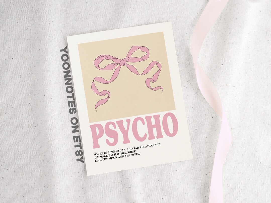 Red Velvet psycho Wall Print Aesthetic Kpop Decor - Etsy