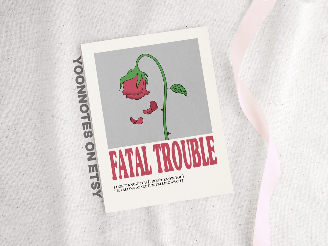 Enhypen fatal Trouble Wall Print Aesthetic Kpop Decor - Etsy Hong Kong