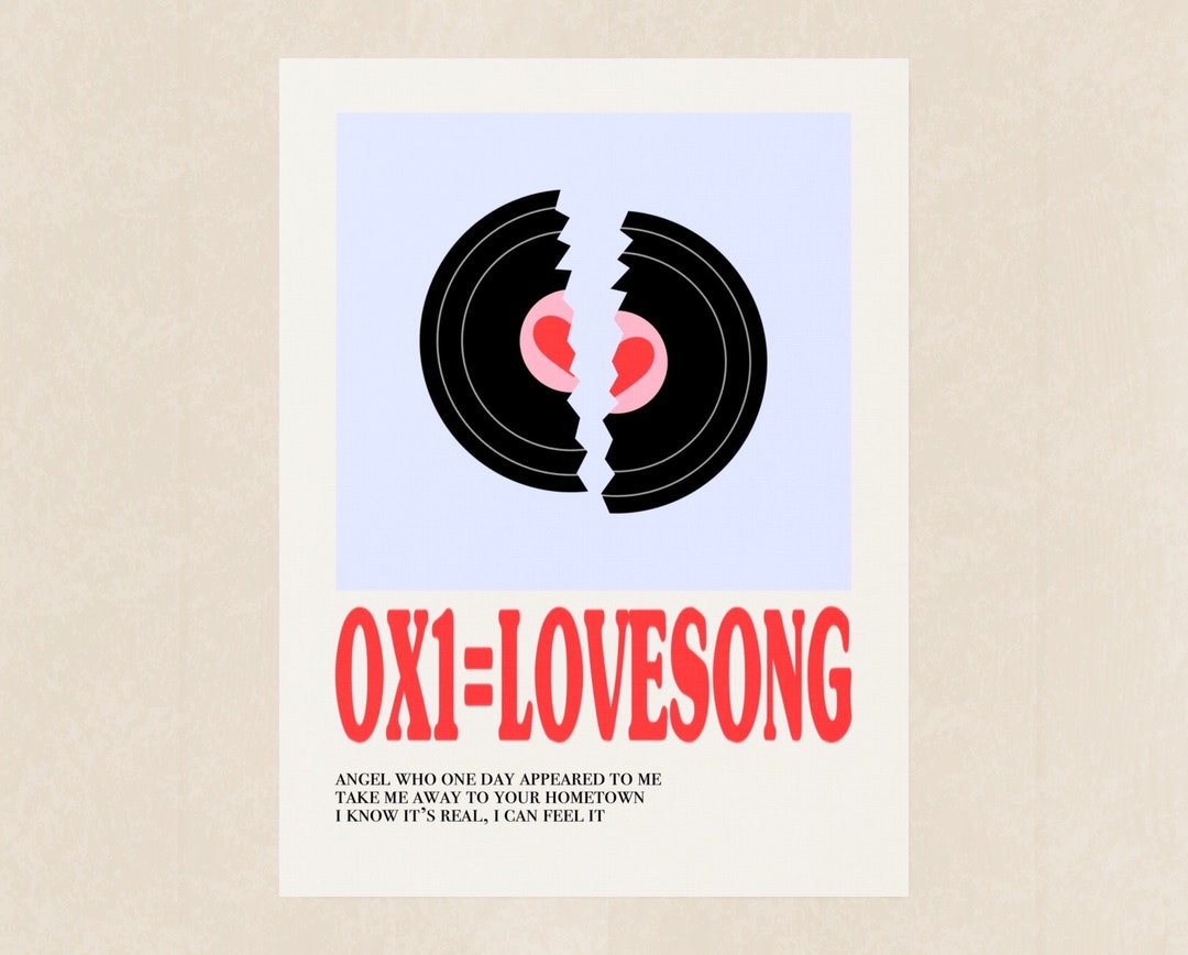 TXT 0xlovesong Wall Print Aesthetic Kpop Decor - Etsy