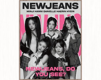 Kpop New Jeans Album Poster, New Jeans 2nd EP Album Poster, New Jeans Merch, Poster for Bunnies ...