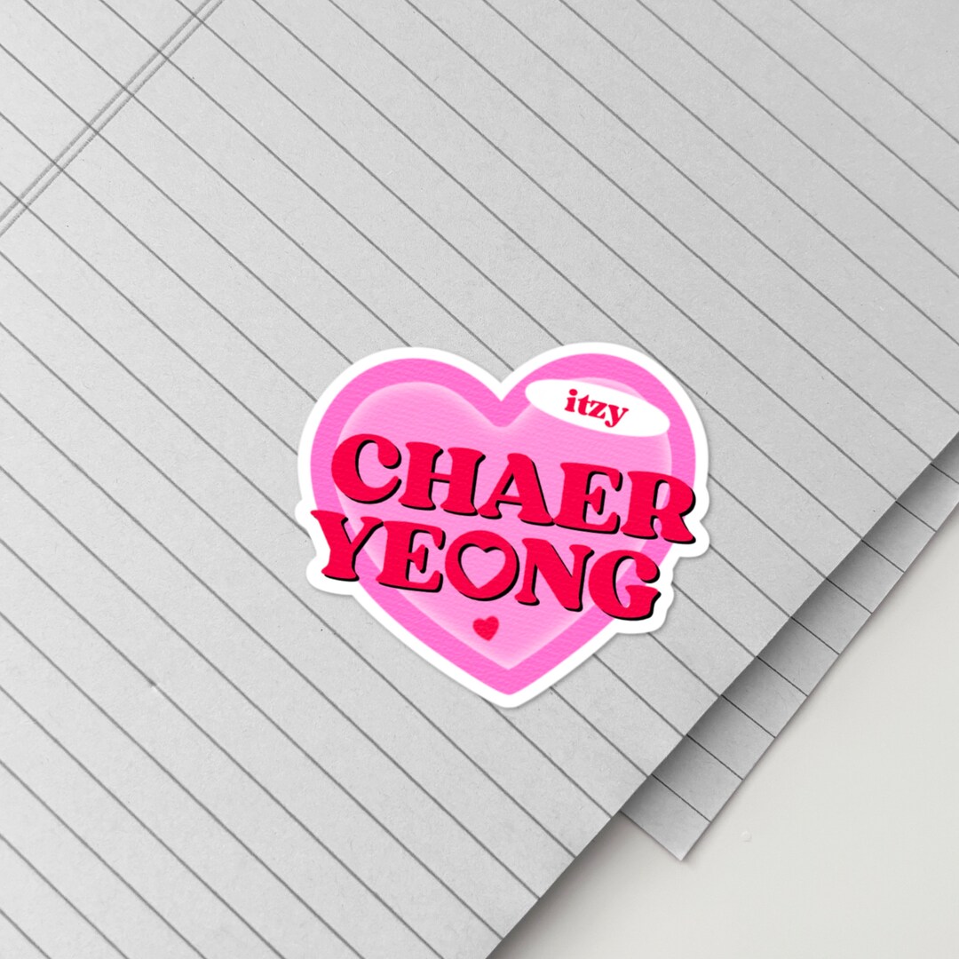 Itzy Sticker Name Heart - Etsy
