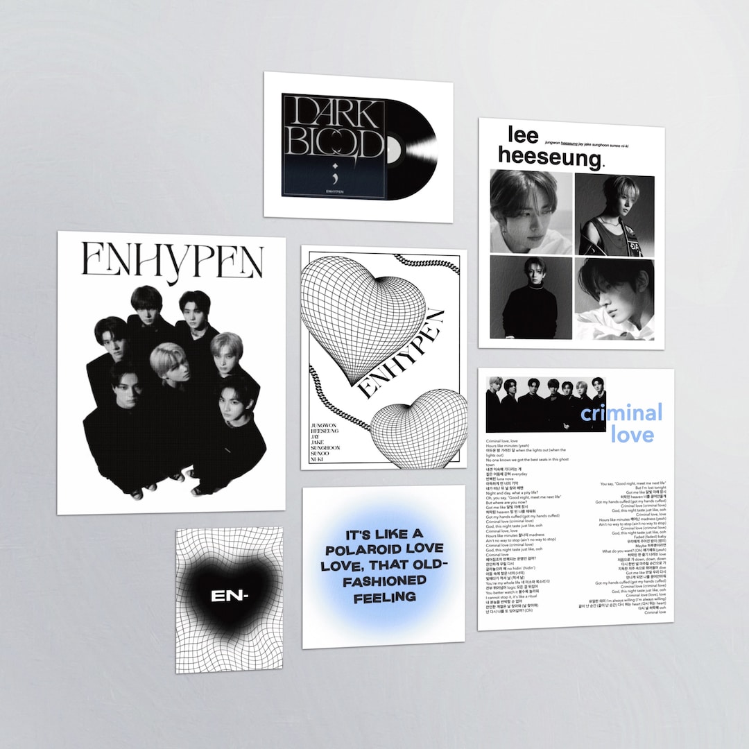 Enhypen Wall Collage Bundle Aesthetic Kpop Merch - Etsy UK
