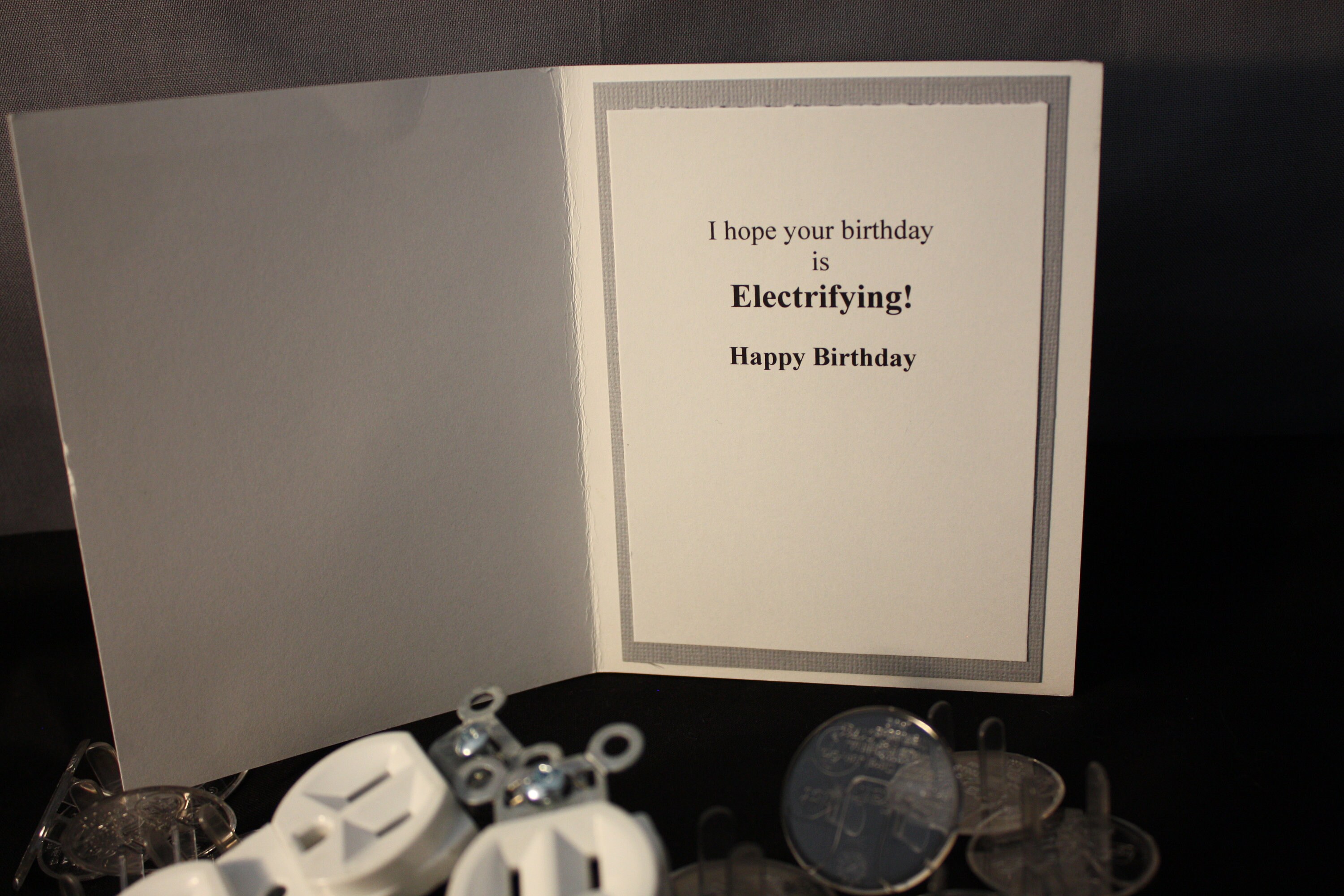 3D Happy Birthday Electric Outlet Card - Etsy Sweden