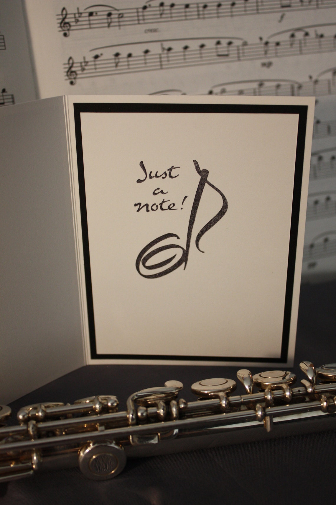 3D Just a Note Music Man Card - Etsy