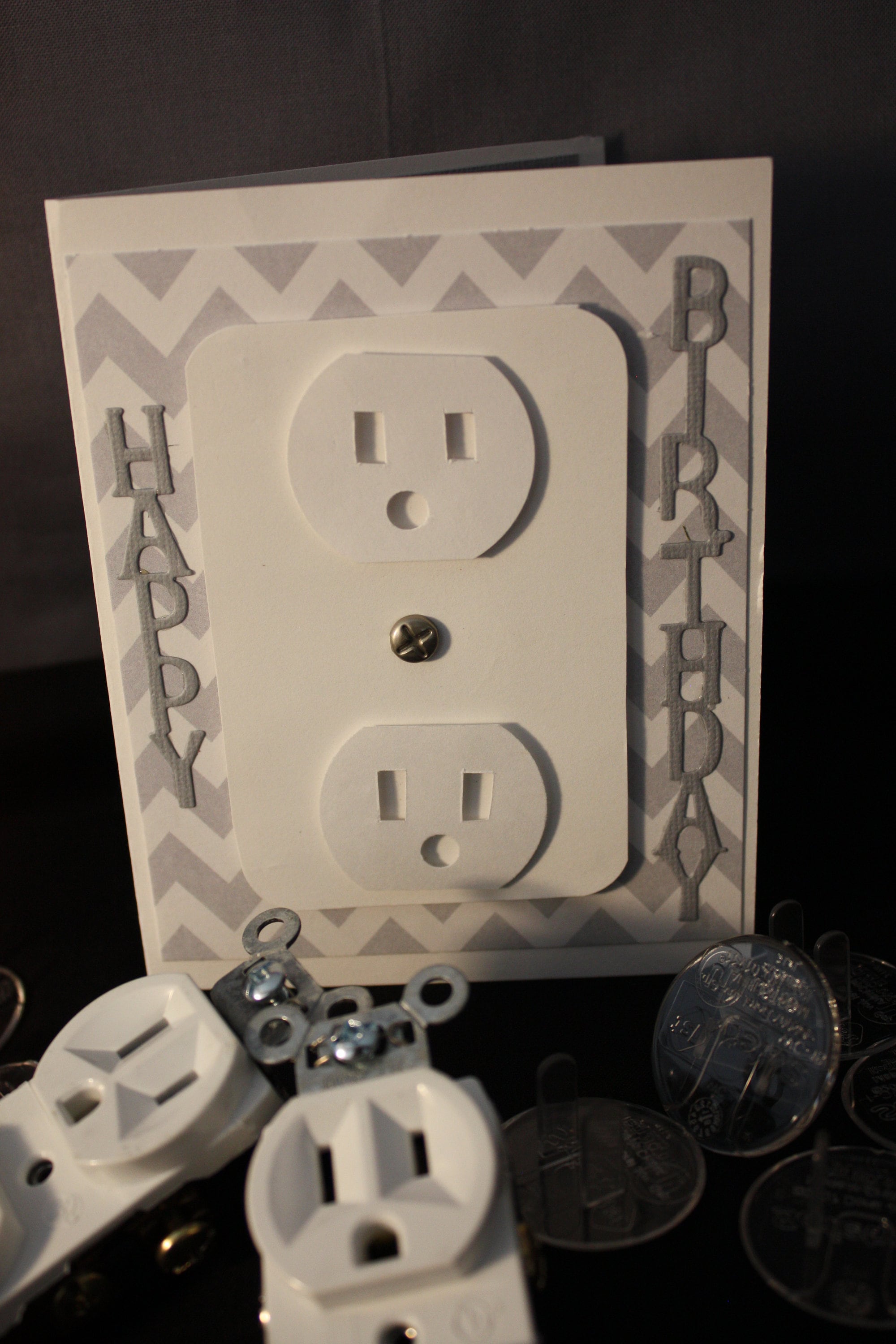3D Happy Birthday Electric Outlet Card - Etsy Sweden