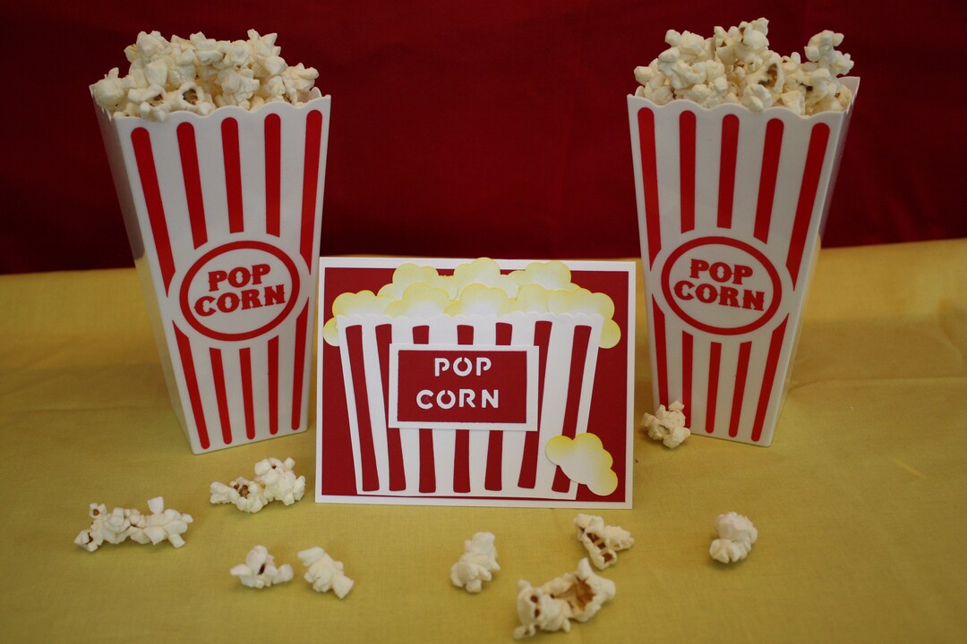3D Congratulations Popcorn Bucket Card - Etsy