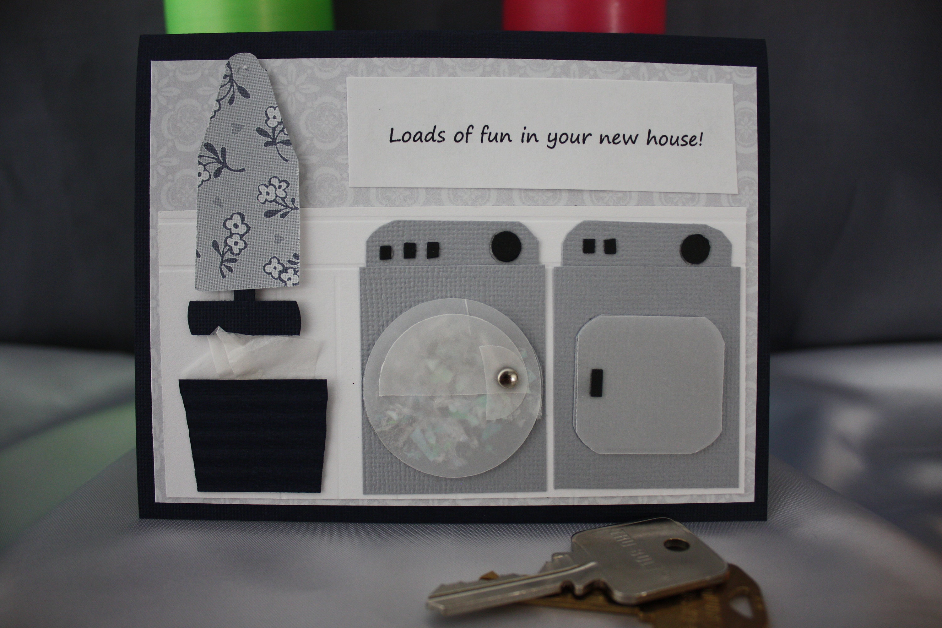 3D New Home Washer & Dryer Card - Etsy