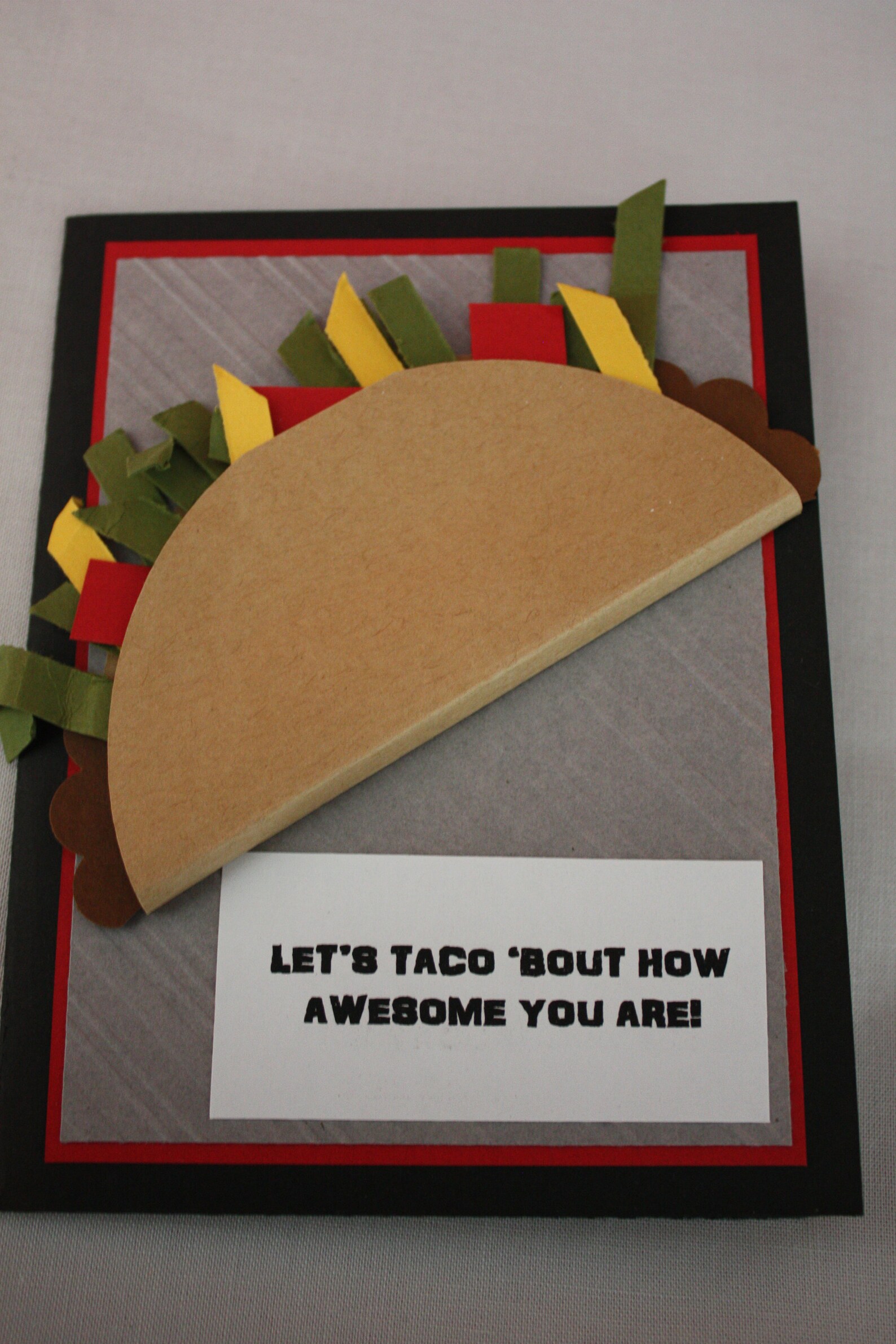 3D Happy Birthday Taco Card - Etsy