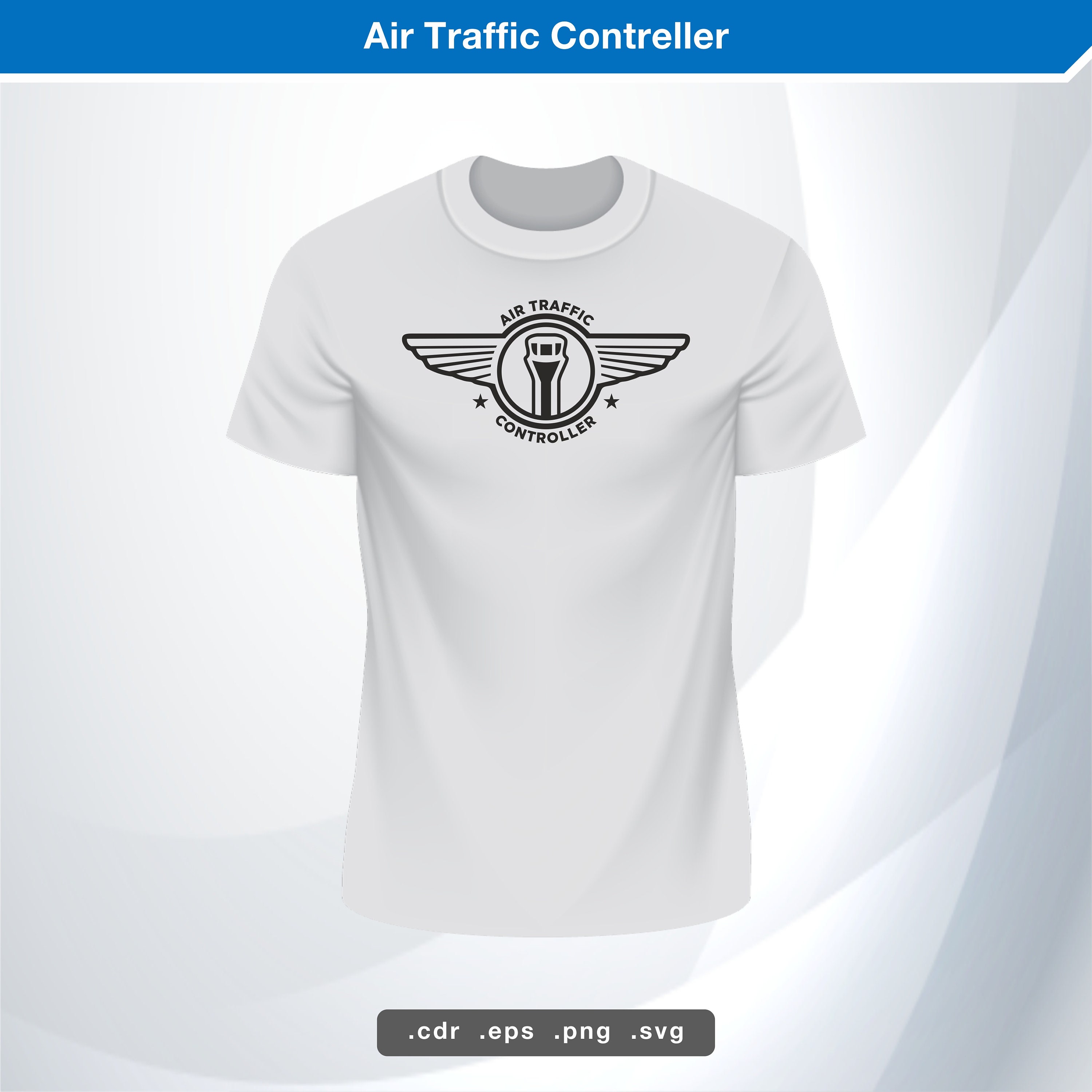 Air Traffic Controller SVG Digital Vector - Etsy