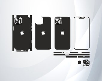 Apple iPhone 13 Vector Cut File Skin Template - Etsy