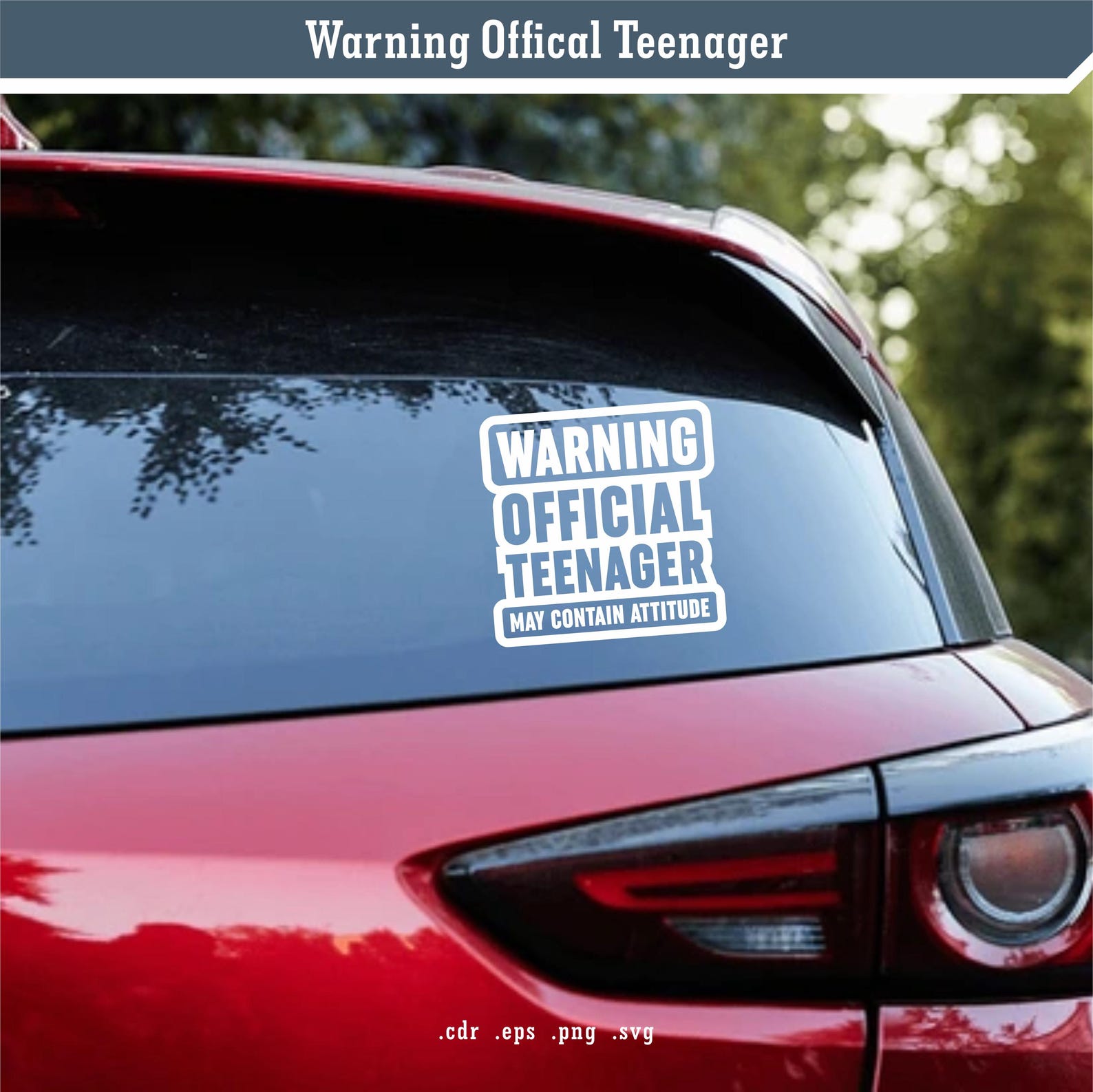 Warning Offical Teenager SVG | Digital Vector - Etsy