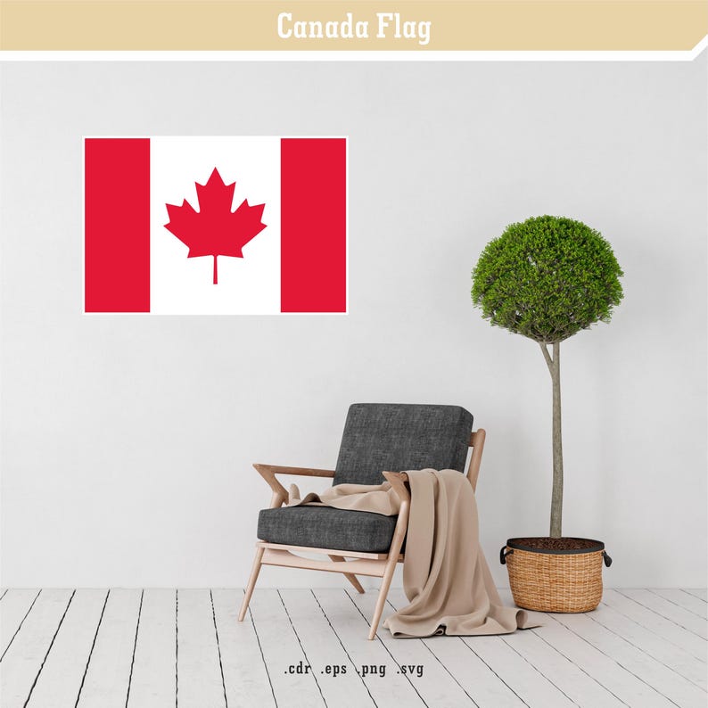 Canada Flag | Country Flag | SVG Digital Vector - Etsy