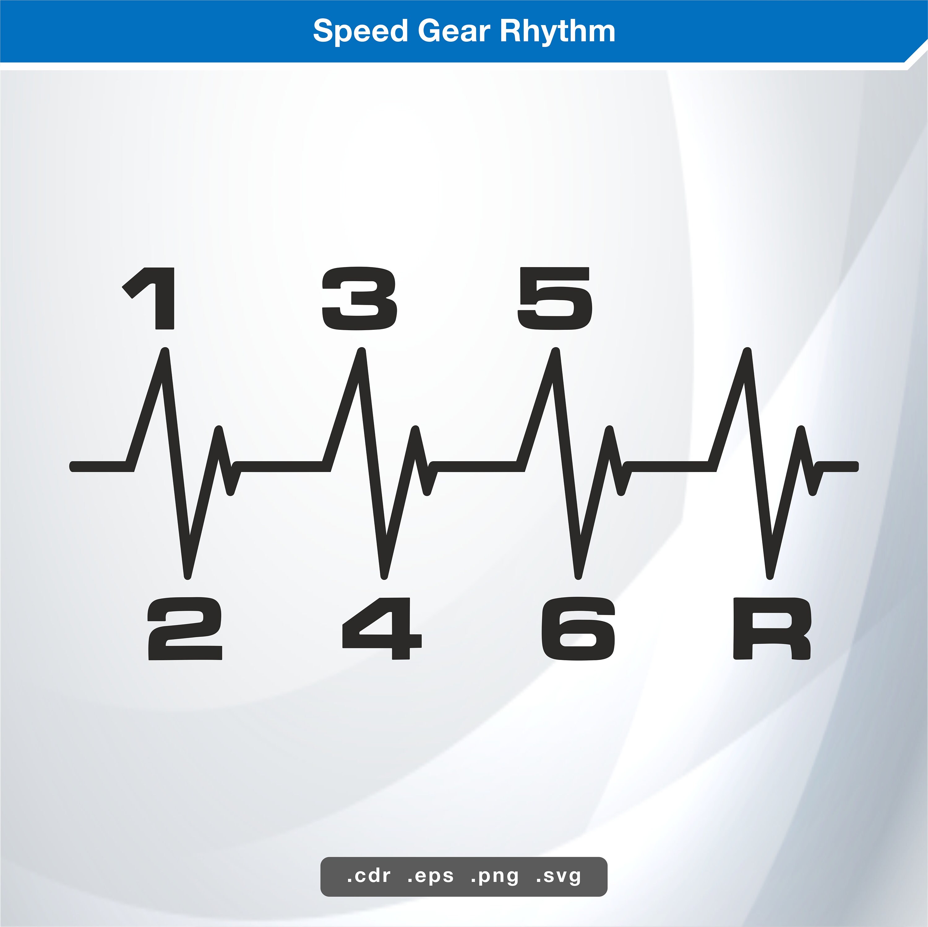 Speed Gear Rhythm SVG Digital Vector - Etsy