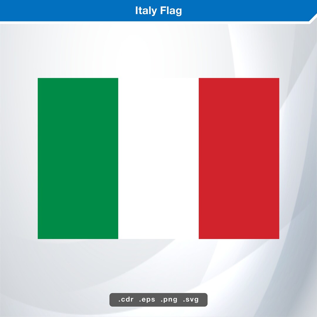 Italy Flag SVG Digital Vector - Etsy