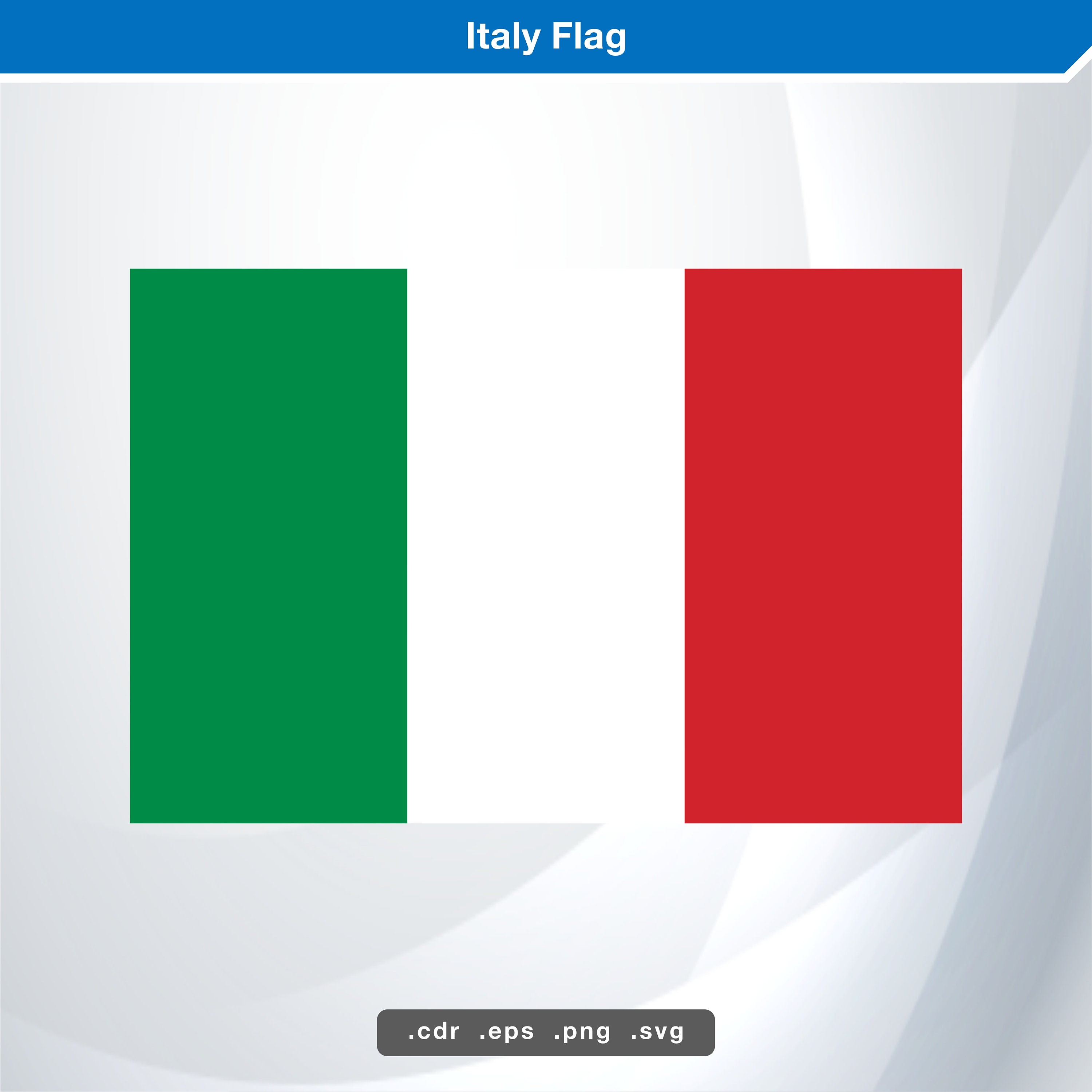 Italy Flag SVG Digital Vector - Etsy