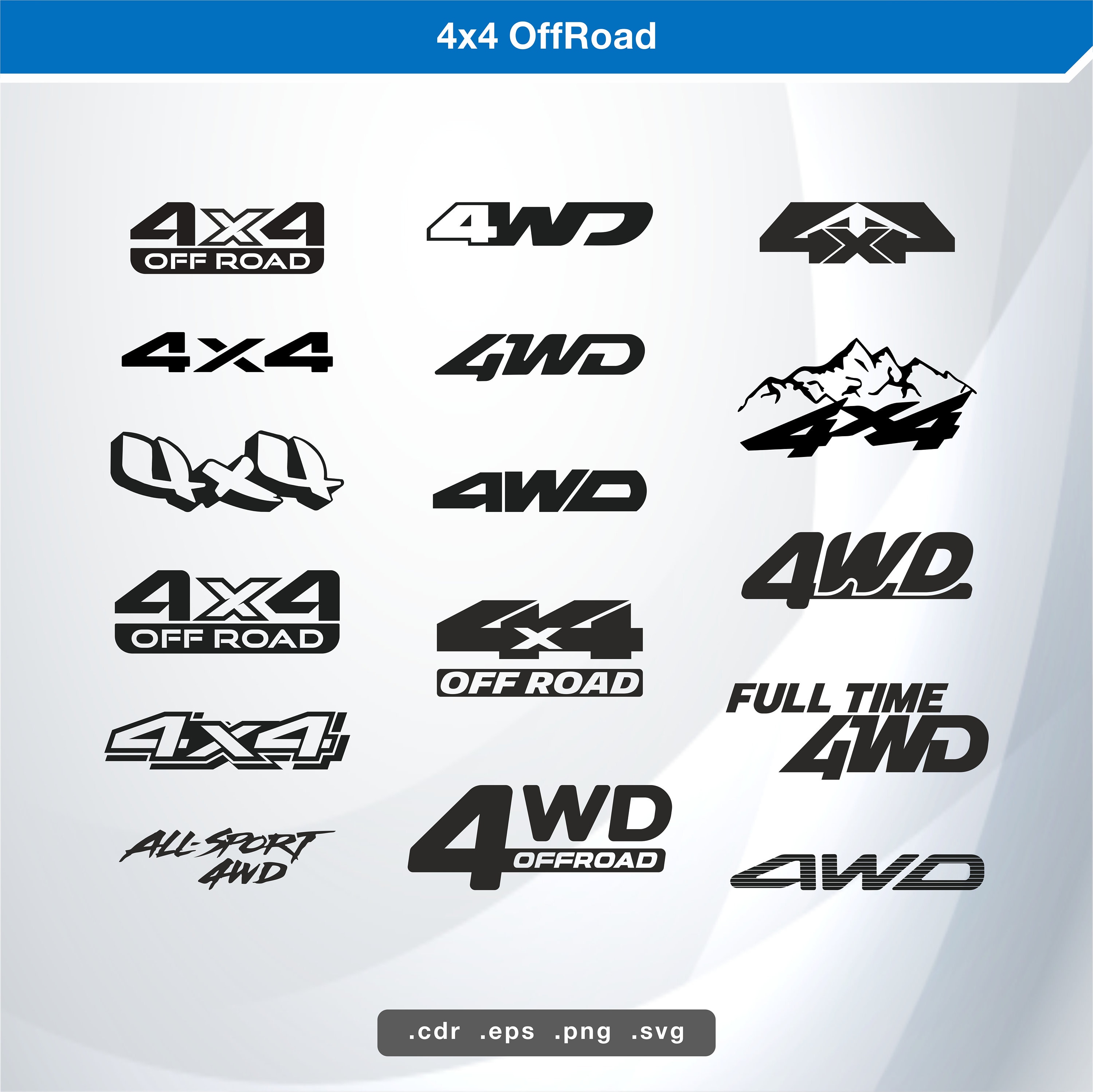 4x4 Offroad SVG Digital Vector - Etsy