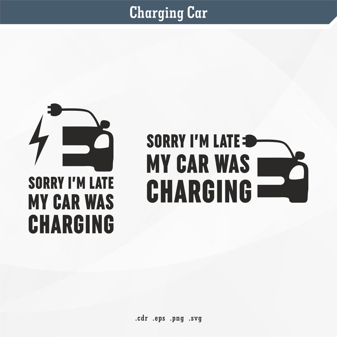 Charging Car SVG | Digital Vector - Etsy