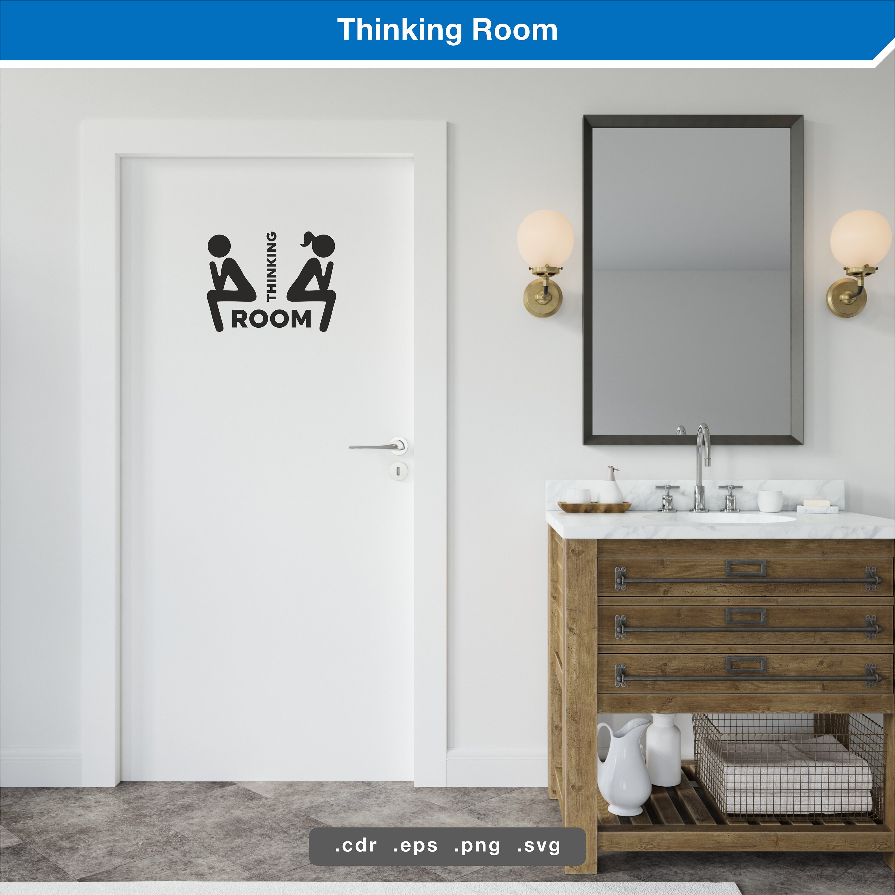 Thinking Room SVG Digital Vector - Etsy