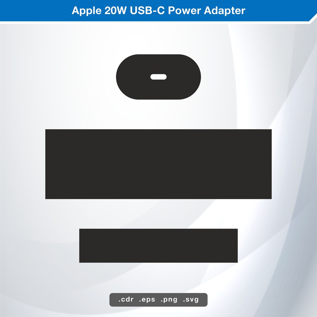 Apple 20W USB-C Power Adapter A2347 SVG Vector - Etsy