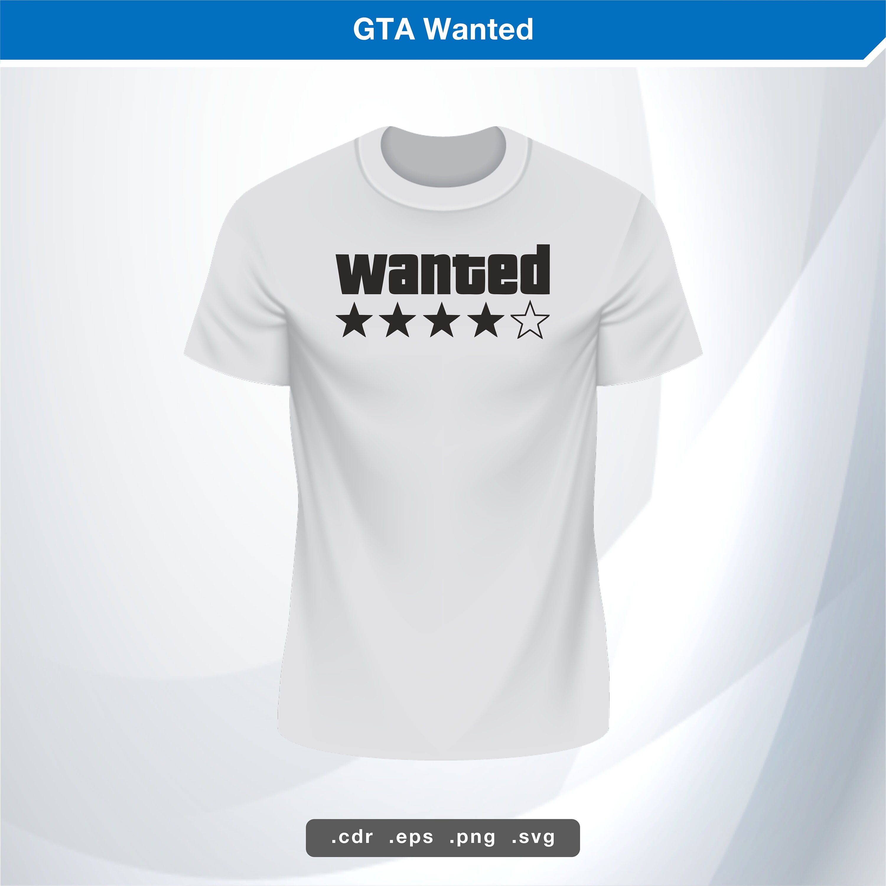 GTA Wanted SVG Digital Vector - Etsy