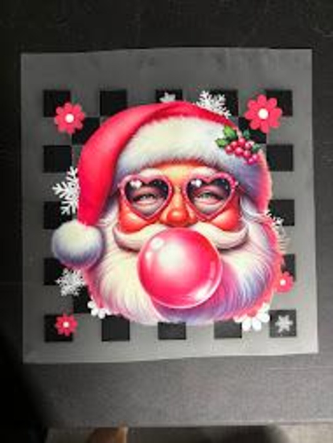 Santa Bubble Gum DTF Transfer - Etsy