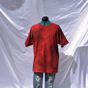 Red Bleach Tie Dye Shirt - Etsy