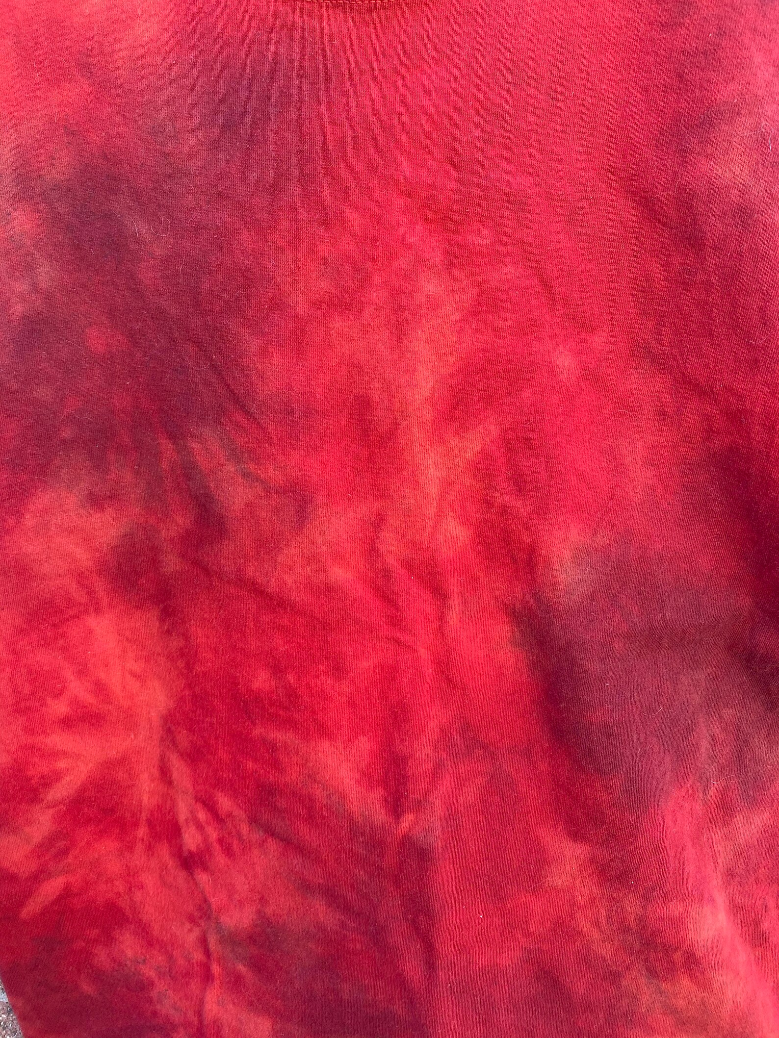 Red Bleach Tie Dye Shirt | Etsy