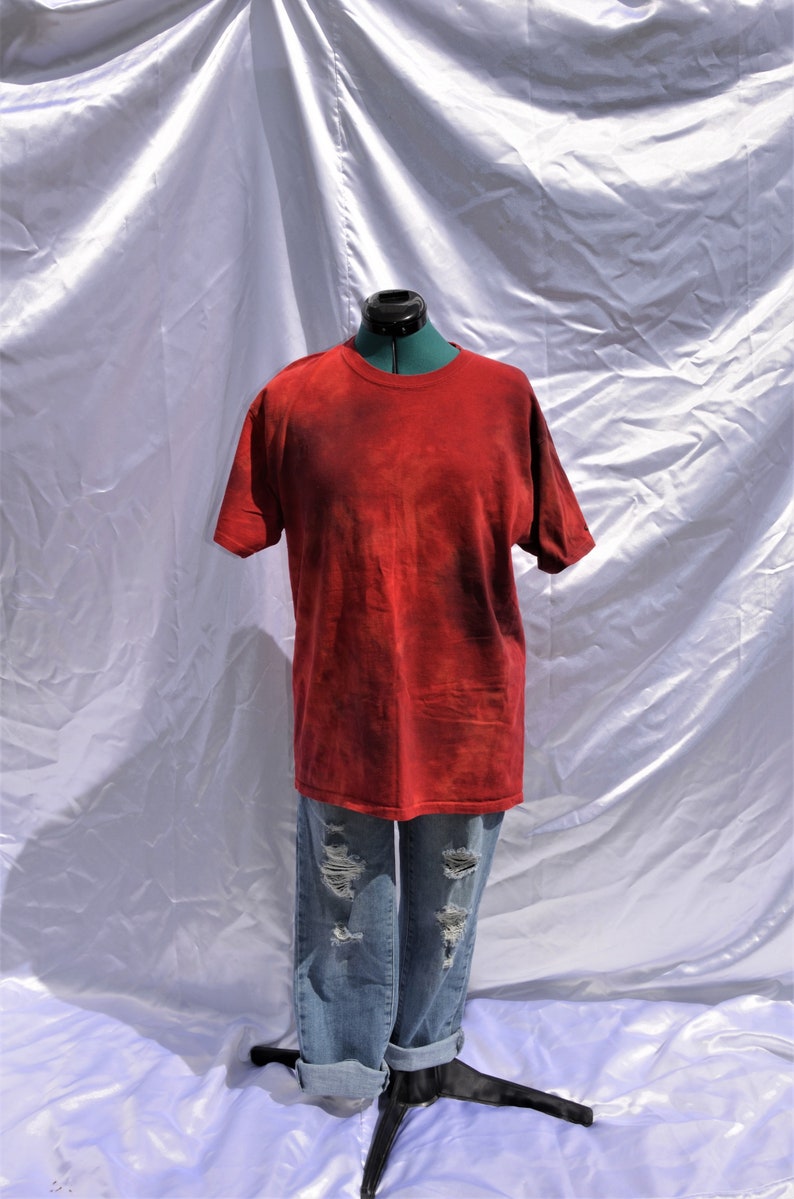 Red Bleach Tie Dye Shirt - Etsy