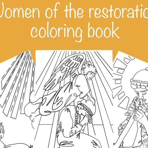 Women of the Restoration Coloring Book LDS Coloring Pages | Etsy