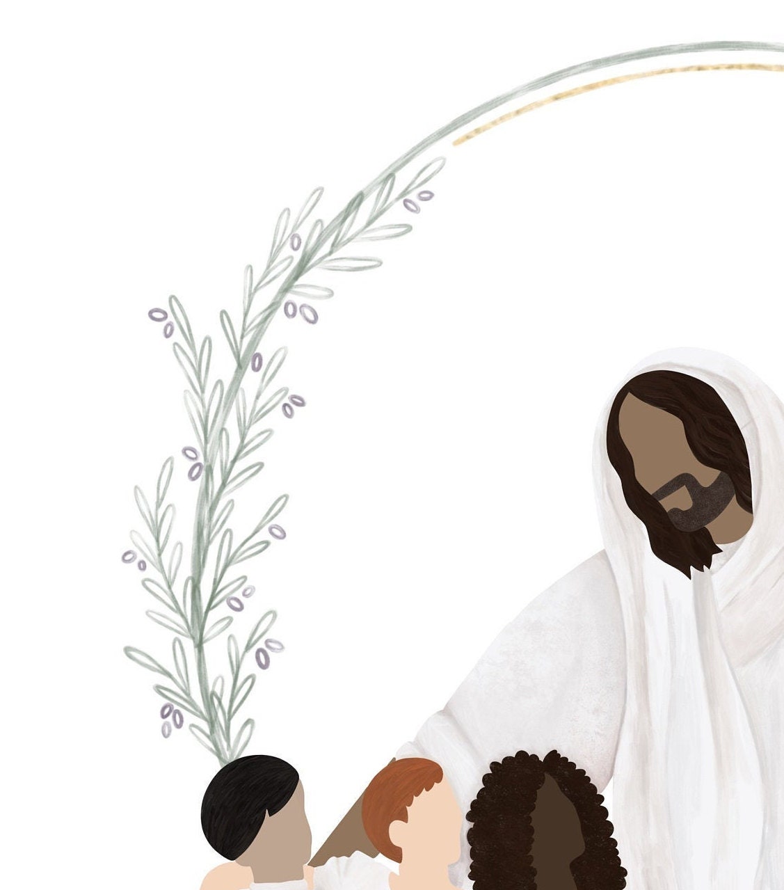 One by One Fine Art Print Christ Lds Baptism Art Jesus | Etsy