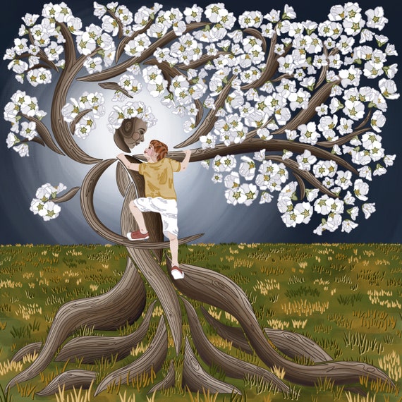 In the Tops of the Whispering Trees I Hear Her Art Print - Etsy