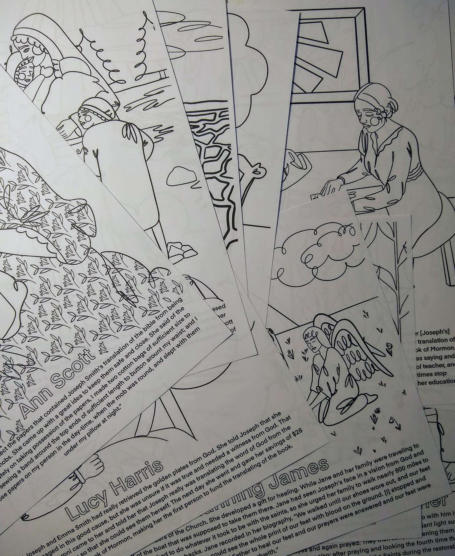 Women of the Restoration Coloring Book LDS Coloring Pages | Etsy