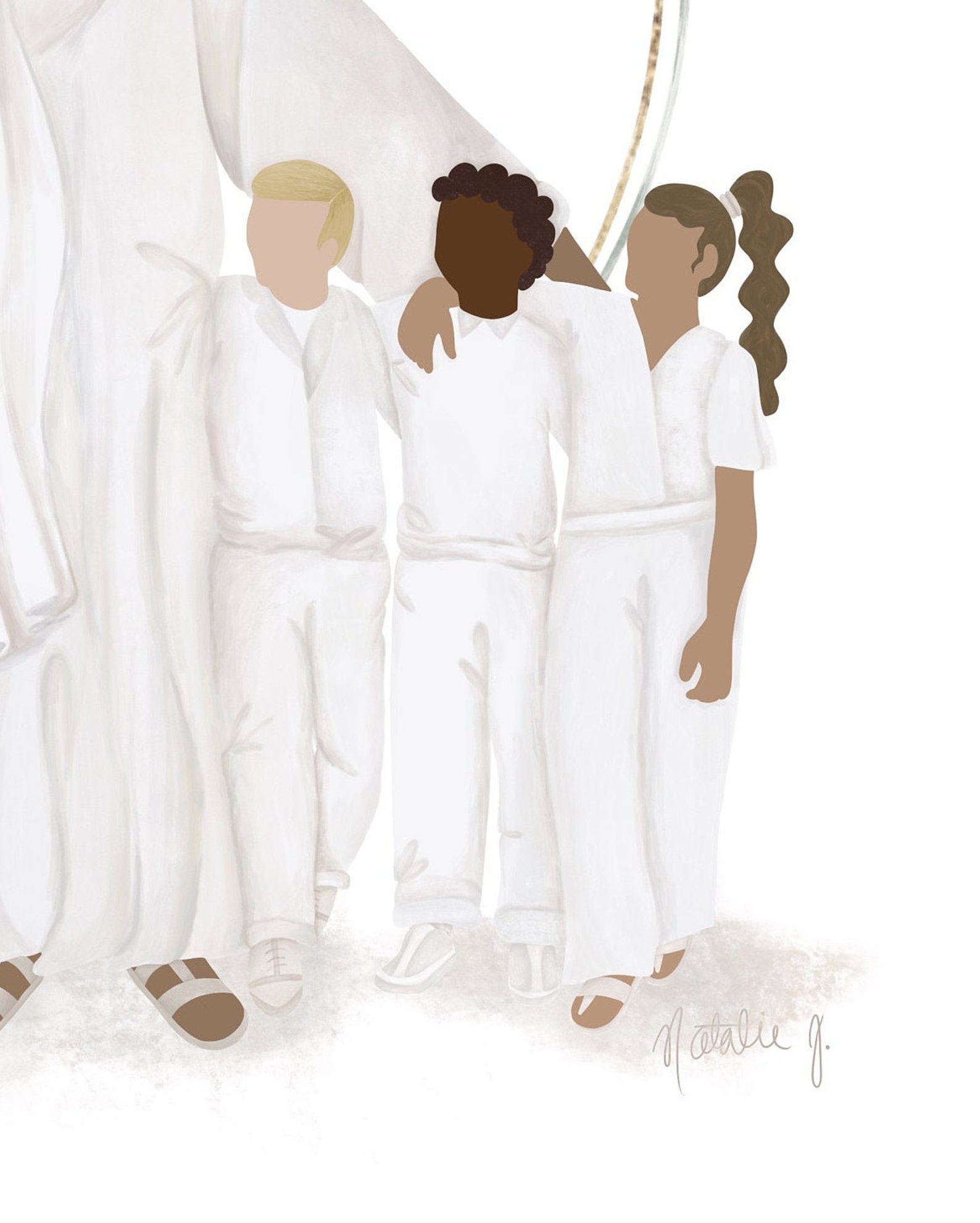 DIGITAL DOWNLOAD of "one by One" - Jesus Art LDS - Lds Stake Primary ...