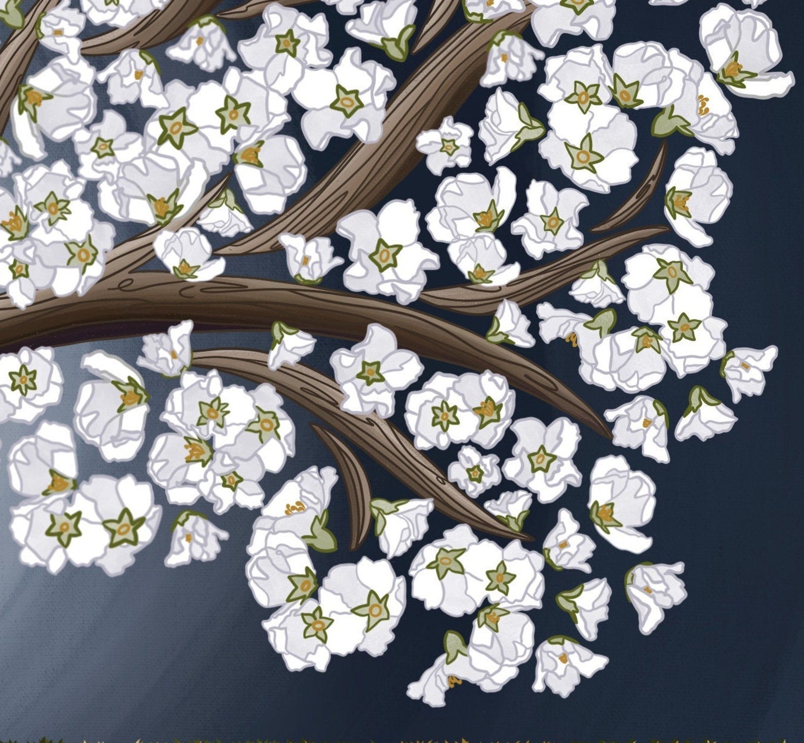 In the Tops of the Whispering Trees I Hear Her Art Print - Etsy