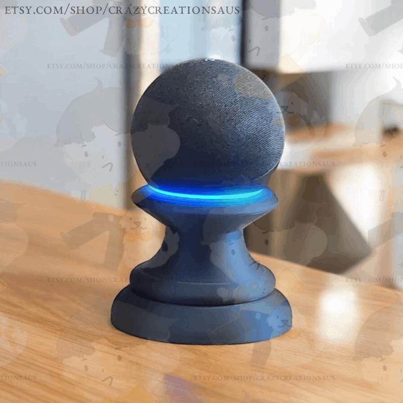 Echo Dot Stand Chess Pawn | 3D Printed Echo Dot Holder for 4th & 5th Gen | Smart Speaker Stand ...