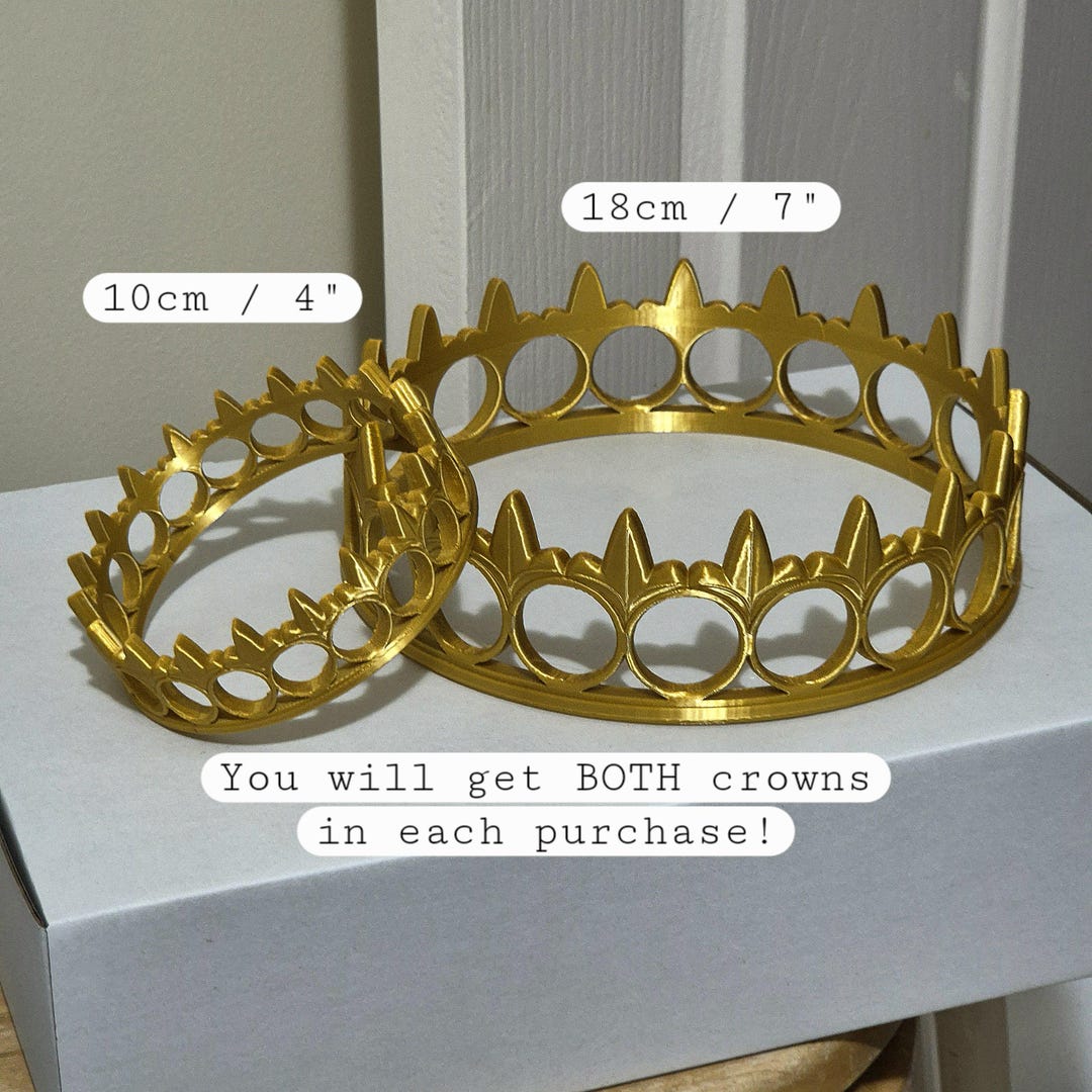 The Cruel Prince Crown Bookshelf Decor - 2 Crowns! - You Get Both ...