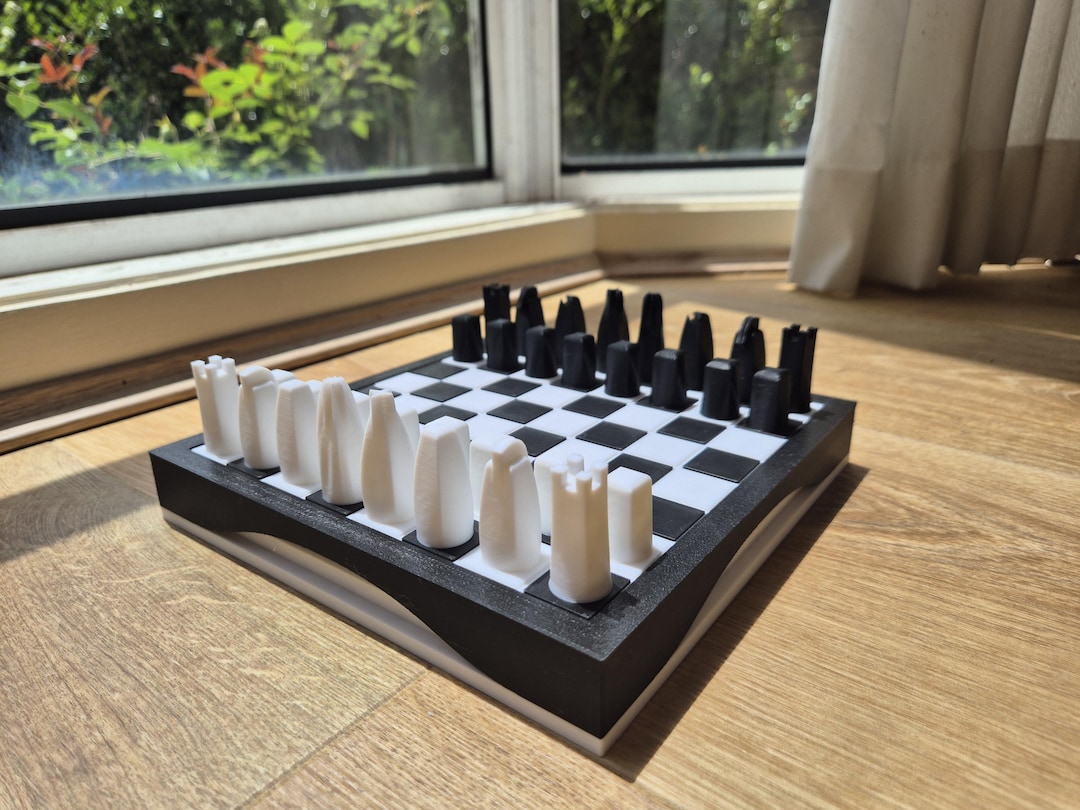 Multicolored Version Minimalist 3d Printed Chess Set | PLA | Large ...