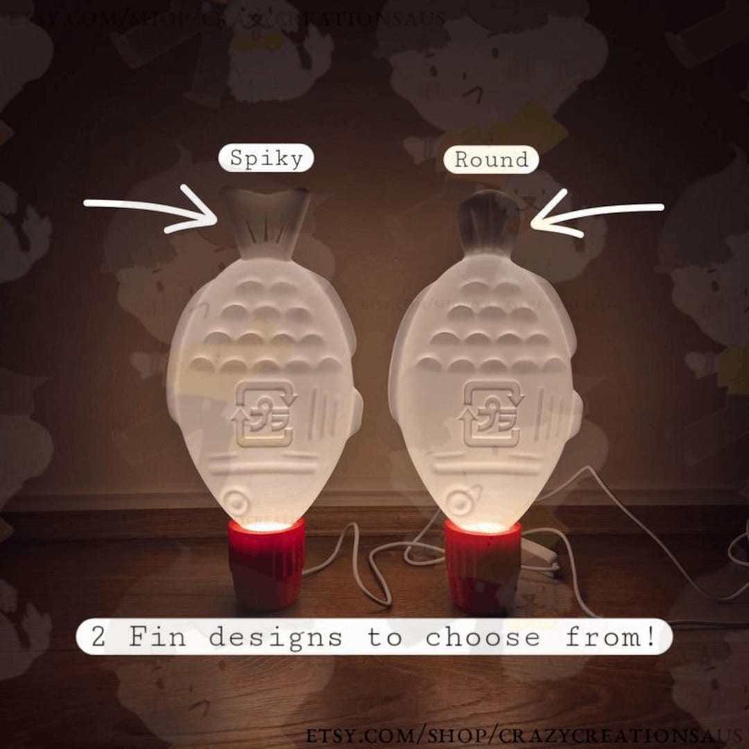 40cm / 30cm Soy Sauce Fish Lamp - 2 Unique Fin Designs to Choose From ...