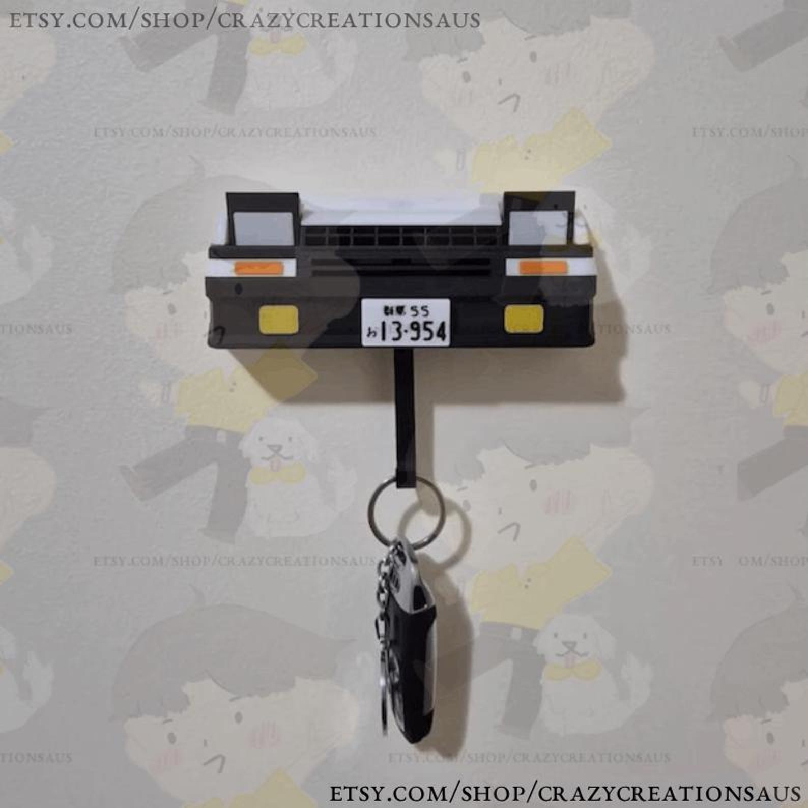 AE86 Trueno Key Holder With Pop-up Headlights! | the Ultimate Gift for ...