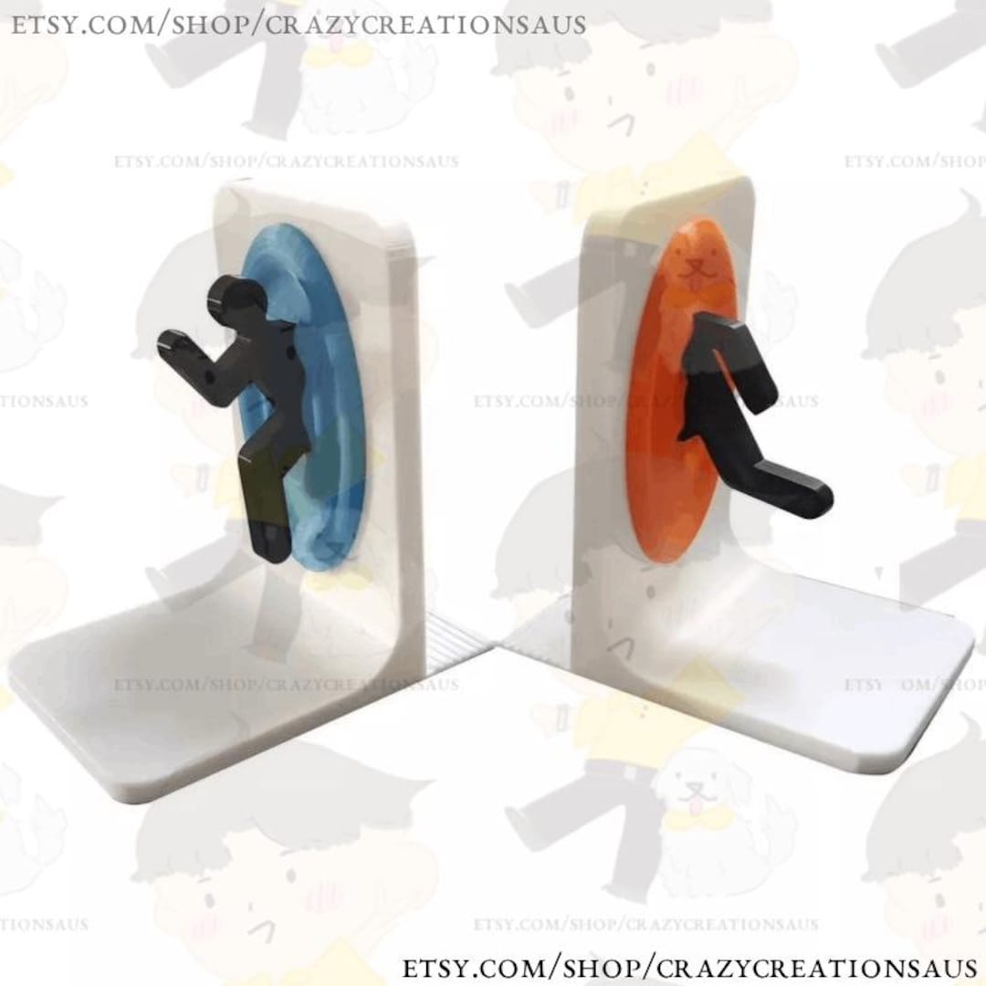 Portal Video Game Stand Bookends or Game Holders - Etsy