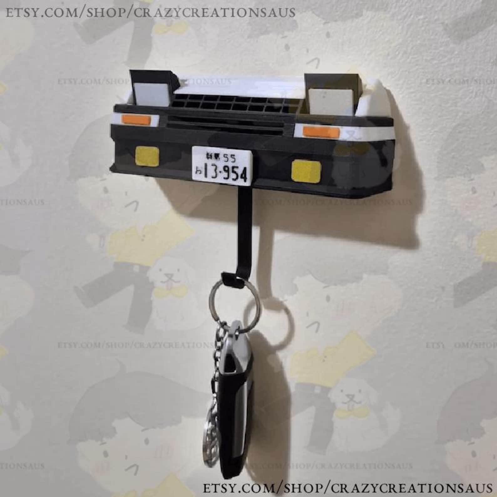 AE86 Trueno Key Holder With Pop-up Headlights! | the Ultimate Gift for ...