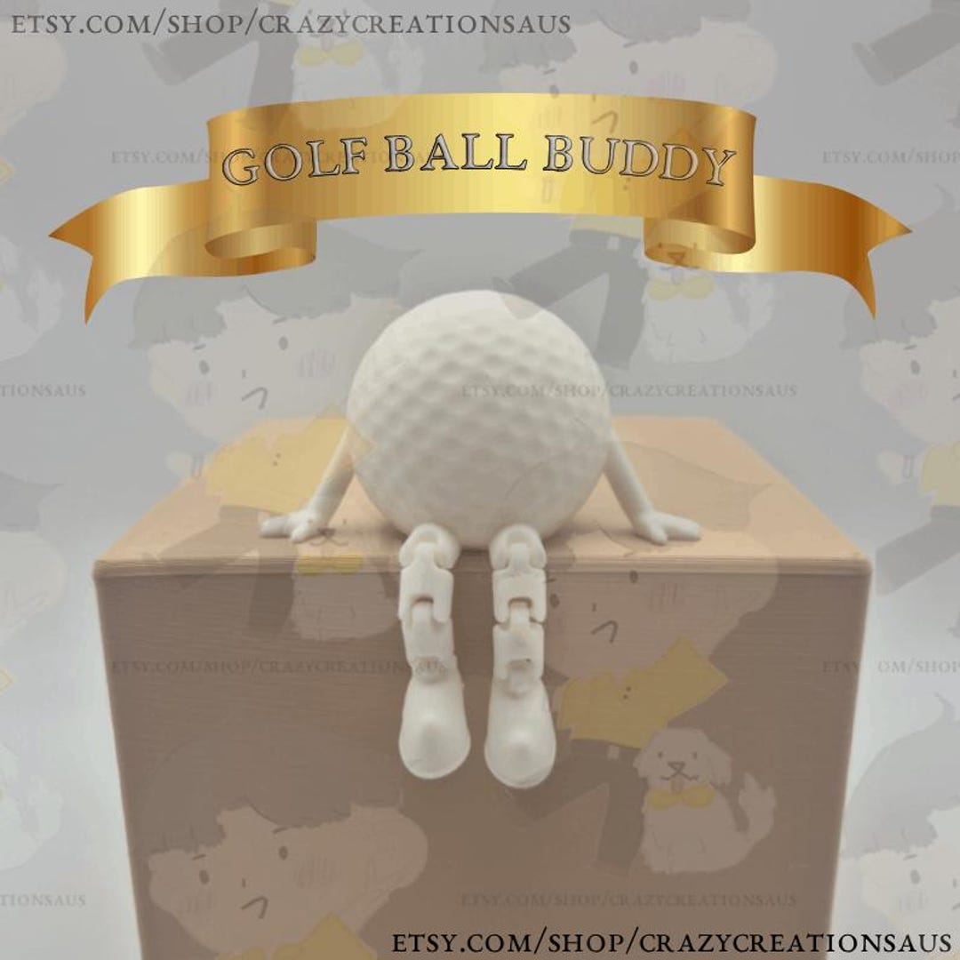 3D Printed Golf Ball Buddy: Fun Desk Decor - Golf Gift - Etsy