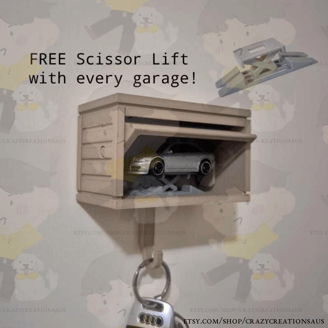 Custom Hot Wheels-style Garage Key Holder - Name Personalised | 3D ...