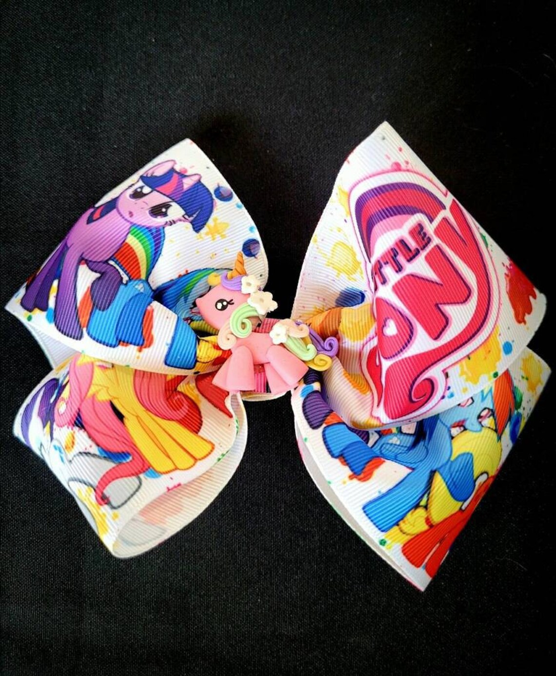 My Little Pony Inspired Hair Bow Large Bow Girls Hair Bow 6 | Etsy