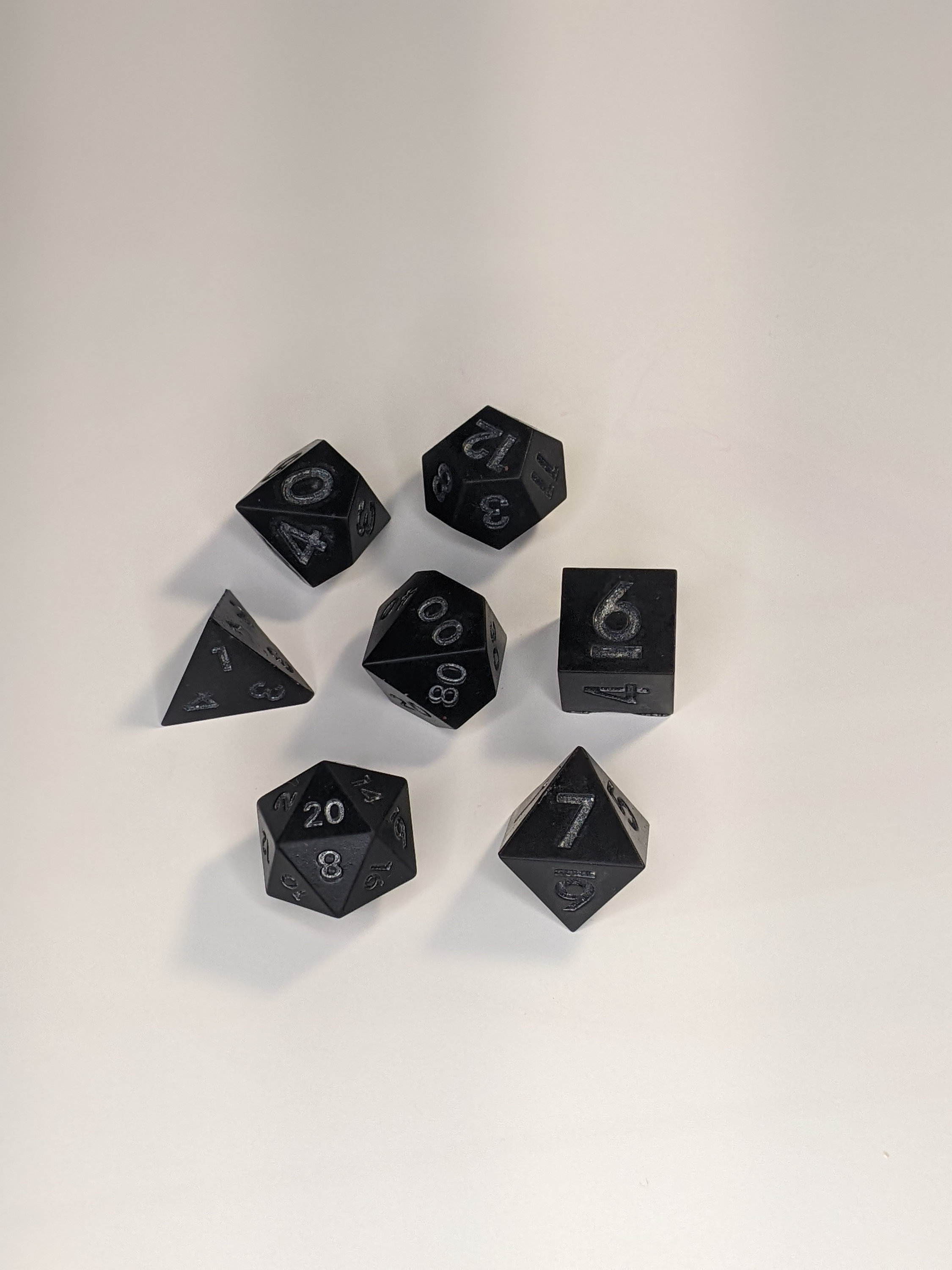 Dice Dnd Set / Wenge Wood & Resin Dice Set / Handmade Tumbled Dice Set ...