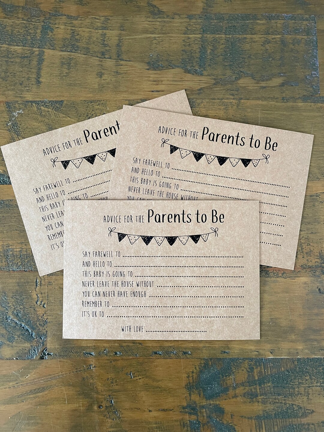 Baby Shower/gender Reveal Advice for the Parents to Be Cards - Etsy UK
